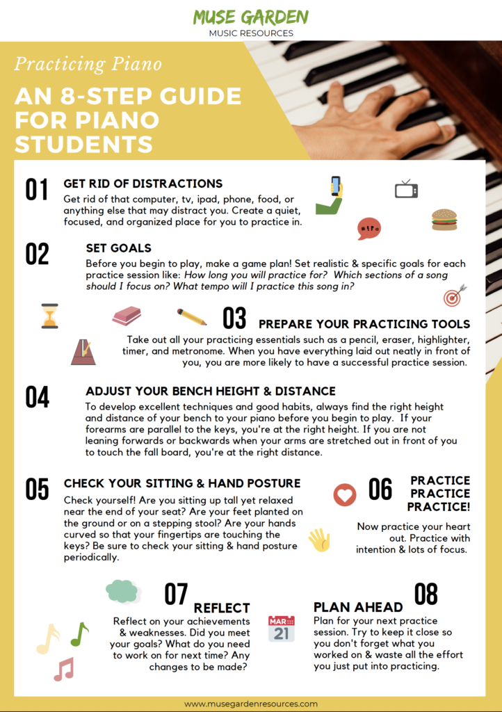 An 8-Step Guide for Practicing Piano - Muse Garden Resources